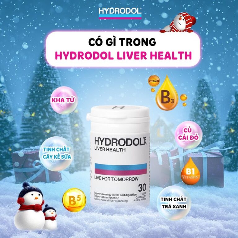 Bổ gan Hydrodol liver health có gì? Thành phần-chức năng